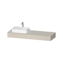 Duravit Konsole Qatego 160x55x17cm, T matt, 1 Ausschn, Beck. li (QA4806083830000)