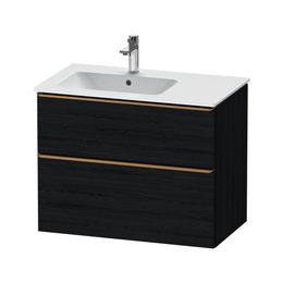 Duravit Waschtischunterschrank D-Neo 81x46,2cm, 1 Kast, B L, b geb/Eiche sw (DE4366004160000)