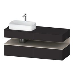 Duravit Waschtischunterschrank Qatego 140x55x60cm, T m/Gr m, Pl, Beck. li (QA4765091800000)