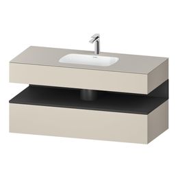 Duravit Einbauwaschtisch-M&ouml;bel-Set Qatego 120x55x60cm, gra m/ta m, Kon-WTU, B (QA4787049830010)