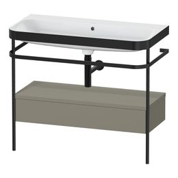 Duravit M&ouml;belwaschtisch-Kombi Happy D.2 Plus 97,5x49cm, o HL, st-g m, m Konso, 1 Lad (HP4743N9292)