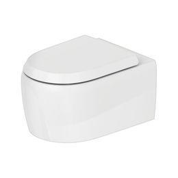 Duravit Wand-WC, Tiefsp&uuml;ler Qatego 38,5x57cm, 4,5 l, riml., wei&szlig; Hochglanz (2556090000)