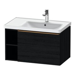 Duravit Waschtischunterschrank D-Neo 78,4x45,2cm, 1 A, B R, bron geb/Eiche sw (DE4257004160000)