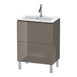 Duravit Waschtischunterschrank Compact L-Cube 62x39,1cm, flan. Gr hgl, 2 Ausz., steh. (LC667308989)
