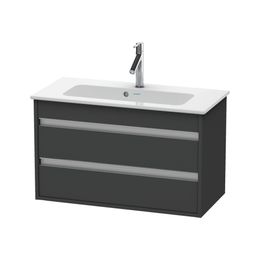 Duravit Waschtischunterschrank Ketho Compact 80x38,5cm, graph ma, 2 Schubk., wandh&auml;ngend (KT645304949)