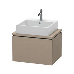 Duravit Waschtischunterschrank Compact L-Cube 62x47,7cm, leinen, f&uuml;r Konsole, 1 Auszug (LC580007575)