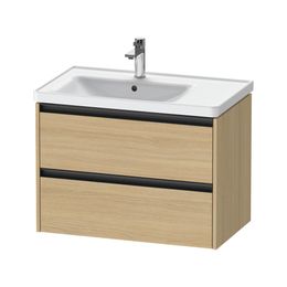 Duravit Waschtischunterschrank Ketho.2 78,4x45,5x54,9cm, f WT m B li, Ei Nat (K25285030300000)