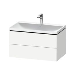 Duravit M&ouml;bel-Set L-Cube 80x48x48cm, m Hahnl., we. ma, 2 Schub. (LC6951O18180000)