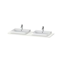 Duravit Waschtisch-Konsole Happy D.2 Plus 160x55cm, m 2 Auss, Nord we s-matt (HP032HB3939)