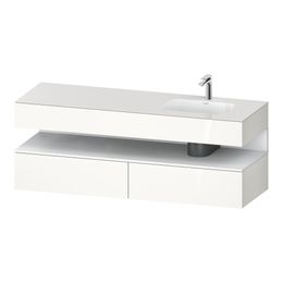 Duravit Einbauwaschtisch-M&ouml;bel-Set Qatego 160x50x60cm, Kon-WTU, B, B r, w m/we hgl (QA4796018220010)