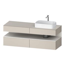 Duravit Waschtischunterschrank Qatego 160x55x60cm, w m/ta m, Pl, Beck. re (QA4778084910000)