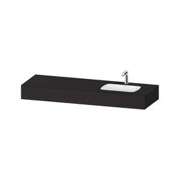Duravit Einbauwaschtisch-M&ouml;bel-Set Qatego 160x55x17cm, m K, 1 AS, m &Uuml;, B r, gra m (QA4694080800000)