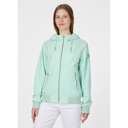 Allwetterjacke Ragwear "OGGIE", Damen, Gr. XXL, mint, Web, Obermaterial: 100% Polyester, unifarben, normal, Jacken Allwetterjacke, Wasserabweisend mit Antistatic-Finish