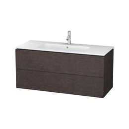 Duravit Waschtischunterschrank L-Cube 122x48,1cm, E dkl. geb., 2 Schub., wandh&auml;ngend (LC624307272)