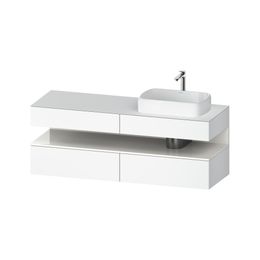 Duravit Waschtischunterschrank Qatego 160x55x60cm, w hgl/we m, Pl, B r, B (QA4778022180010)