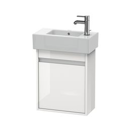 Duravit Waschtischunterschrank Ketho 45x22,5x55cm, wandh&auml;ngend, T re, we hochglanz (KT6629R2222)