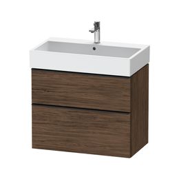 Duravit Waschtischunterschrank D-Neo 78,4x44,2cm, sw/Nuss d, 1 Kast, 1 Ausz. (DE43730BD210000)