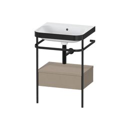 Duravit M&ouml;belwaschtisch-Kombi Happy D.2 Plus 57,5x49cm, o HL, lei, m Konso, 1 Lad (HP4740N7575)