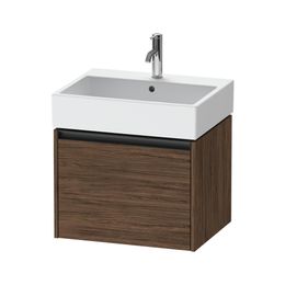 Duravit Waschtischunterschrank Ketho.2 58,4x46cm, Nussb dkl., 1 Ausz., wandh&auml;ngend (K25075021210000)