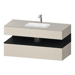 Duravit Einbauwaschtisch-M&ouml;bel-Set Qatego 120x55x60cm, E sw/tau m, Kon-WTU, B (QA4787016830010)
