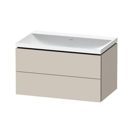 Duravit M&ouml;bel-Set L-Cube 80x48x48cm, o. Hahnl., Tau ma, 2 Schub. (LC6951N91910000)