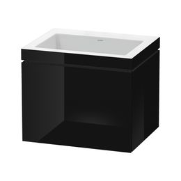 Duravit Waschtischunterschrank c-bonded L-Cube 60x48cm, o HL, sw hgl, 1 Ausz., wandh&auml;ngend (LC6916N4040)