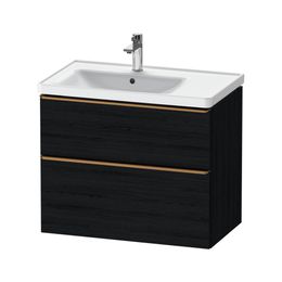 Duravit Waschtischunterschrank D-Neo 78,4x45,2cm, 1 Kast, B L, b geb/Eiche sw (DE4357004160000)