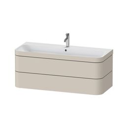 Duravit M&ouml;belwaschtisch-Unterschrank Happy D.2 Plus 117,5x49cm, 2 Schubk., 1 HL, Tau matt (HP4639O83830000)