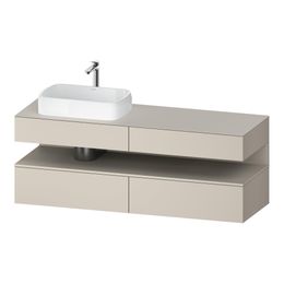 Duravit Waschtischunterschrank Qatego 160x55x60cm, T m/ta m, Pl, Beck. li (QA4777083910000)