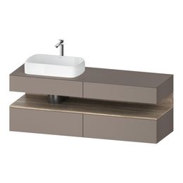 Duravit Waschtischunterschrank Qatego 160x55x60cm, E Ma/Ba m, Pl, Beck. li (QA4777055430000)