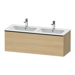 Duravit Waschtischunterschrank D-Neo 128x46,2x44cm, 1 A, wd, sw/Ei Nat (DE42650BD300000)