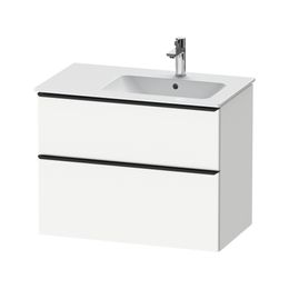 Duravit Waschtischunterschrank D-Neo 81x46,2cm, 1 Kast, B re, schwarz/wei&szlig; ma (DE43670BD180000)