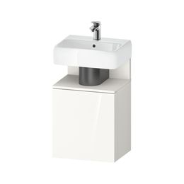 Duravit Waschtischunterschrank Qatego 44x35x64,5cm, 1 T, T l, we matt/wei&szlig; hgl (QA4076L84220000)