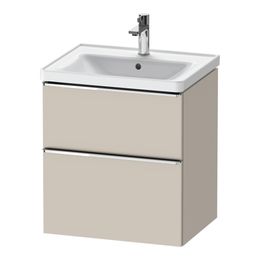 Duravit Waschtischunterschrank D-Neo 58,4x45,2x62,5cm, 1 Schubk., chr/Taup ma (DE4359010910000)