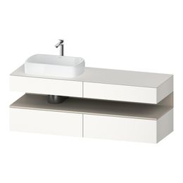 Duravit Waschtischunterschrank Qatego 160x55x60cm, T m/we m, Pl, B l, Nischenb (QA4777083840010)
