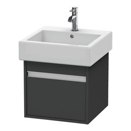 Duravit Waschtischunterschrank Ketho 45x44cm, graph ma, 1 Auszug, wandh&auml;ngend (KT668504949)