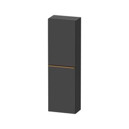 Duravit Halbhochschrank D-Neo 40x24cm, 1 T&uuml;r, 4 B&ouml;, An L, b geb/Gra ma (DE1318L04490000)