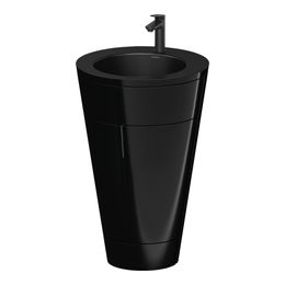 Duravit Waschtischunterschrank c-bonded Set Starck 1 56x86,4x60,5cm, steh., Gr. sw, sw hgl (S19514OBD400000)