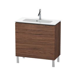 Duravit Waschtischunterschrank Compact L-Cube 82x39,1cm, Nussb dkl., 2 Ausz., stehend (LC667402121)