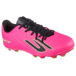 Fu&szlig;ballschuh Skechers "JR YOUTH FG, Skechers Skx_2 Jr Youth Mg", Kinder, Gr. 37, pkbk pink, Lederimitat, Schuhe Fu&szlig;ballschuh, Kunstrasenschuh unterst&uuml;tzt multidirektionale Bewegungen