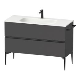 Duravit Waschtischunterschrank boden Sivida 121x59,2x47,7cm, 2 Schub., gra m, Gr. sw (SV46530BD490000)