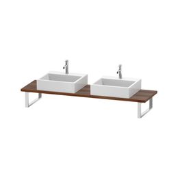 Duravit Konsole DuraStyle 80-200x48cm, 2 A., St&auml;r 3cm, Nussb Nat (DS105C07979)