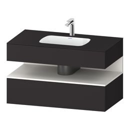 Duravit Einbauwaschtisch-M&ouml;bel-Set Qatego 100x55x60cm, w m/Gr m, Kon-WTU, Nischenb (QA4786084800010)