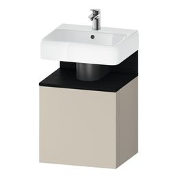 Duravit Waschtischunterschrank Qatego 49x42x64,5cm, 1 T, T r, E sw/tau matt (QA4077R16830000)