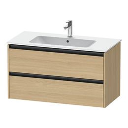 Duravit Waschtischunterschrank Ketho.2 101x48cm, Ei Nat, 2 Schub., wandh&auml;ngend (K25264030300000)