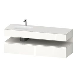 Duravit Einbauwaschtisch-M&ouml;bel-Set Qatego 160x50x60cm, Kon-WTU, B, B l, w m/we hgl (QA4795084220010)