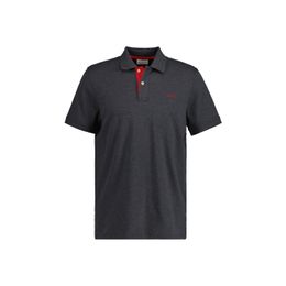 Poloshirt Gant "Poloshirt REGULAR CONTRAST PIQUE RUGGER 1er Pack", Herren, Gr. M, grau (anthrazit), Obermaterial: 96% Baumwolle CO. 4% Elasthan EL., Shirts Poloshirt