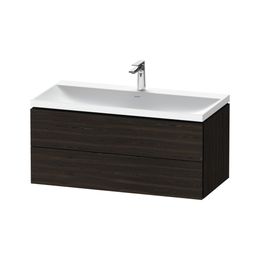 Duravit M&ouml;bel-Set L-Cube 100x48x48cm, m HL, Nussb geb., 2 Schub. (LC6952O69690000)