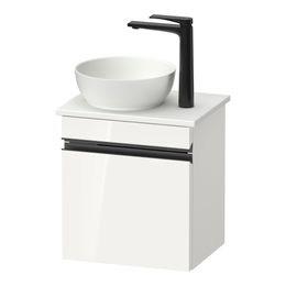 Duravit Konsolen-Waschtischunterschrank wandh&auml;ngend Sivida 40x44x32,5cm, T&uuml;r, Gr. sw, li, we. hgl (SV4656LBD220000)