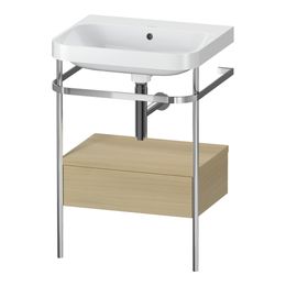 Duravit M&ouml;belwaschtisch-Kombi Happy D.2 Plus 57,5x49cm, o HL, Me E, m Kons, 1 Lad (HP4840N7171)